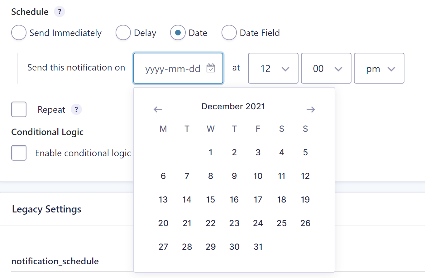Schedule Gravity Forms E-mail Notifications - Tutorial - GravityWP