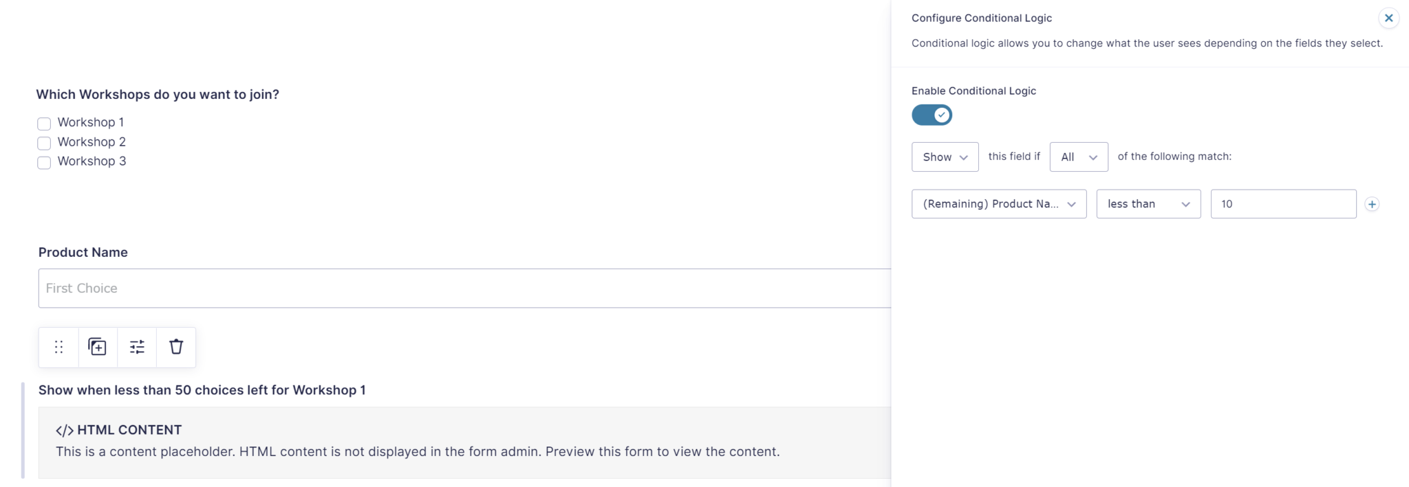 Set A Maximum Amount Available For Gravity Forms Choices Tutorial