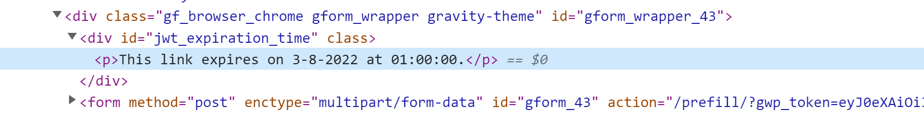 JSON Web Token Field - JWT Prefill - Documentation - GravityWP