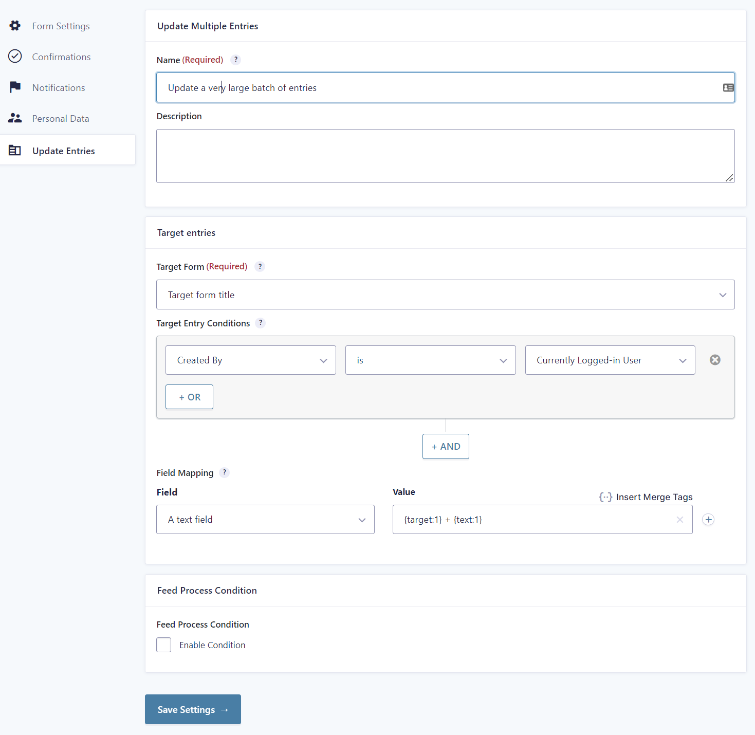 Update Multiple Entries - Gravity Forms Add-on - GravityWP