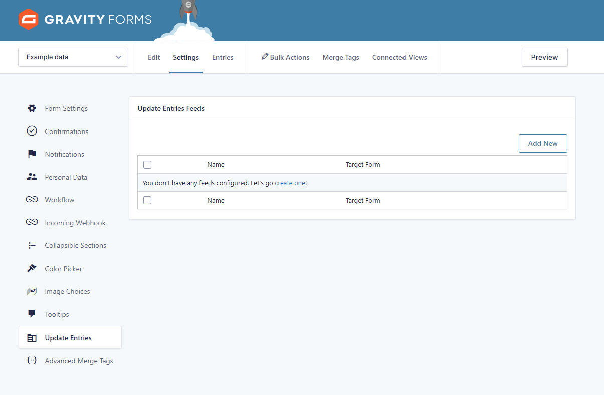 Feed Settings - Update Multiple Entries - Documentation - GravityWP